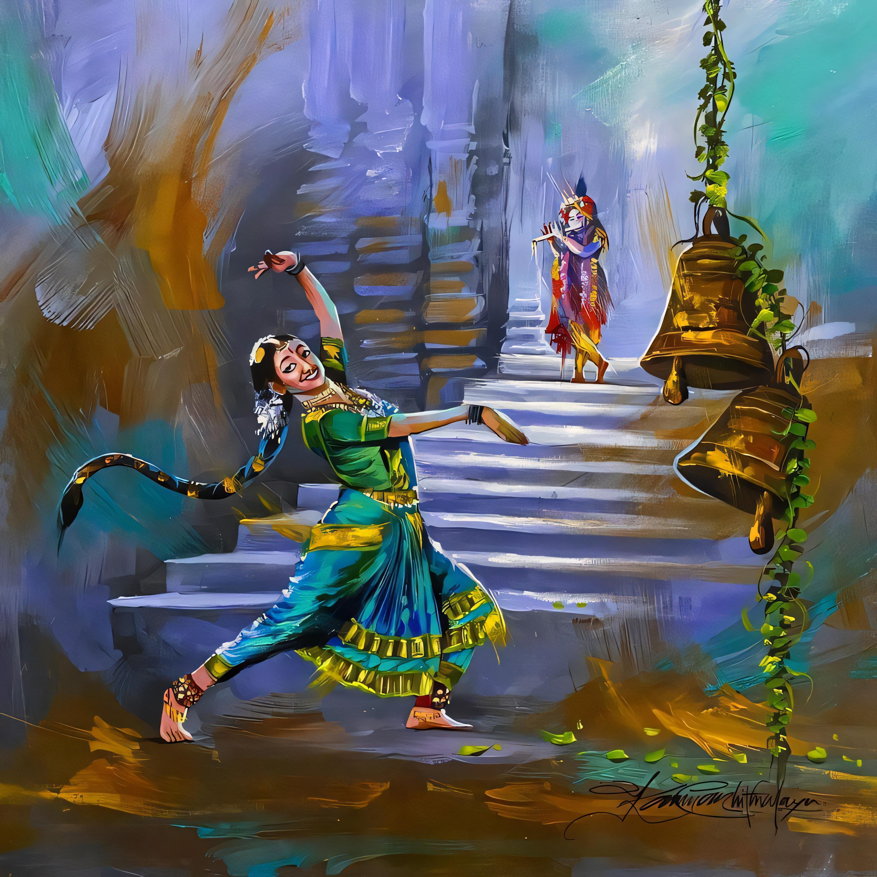 Radha Krishna Dancing - Etsy
