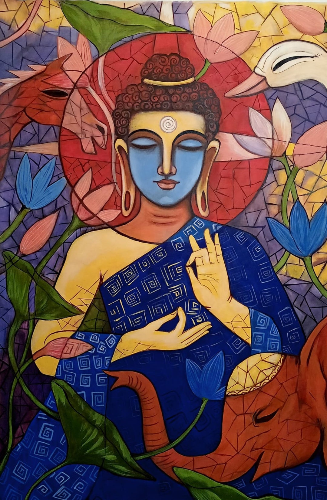 Lord Buddha Painting - Etsy
