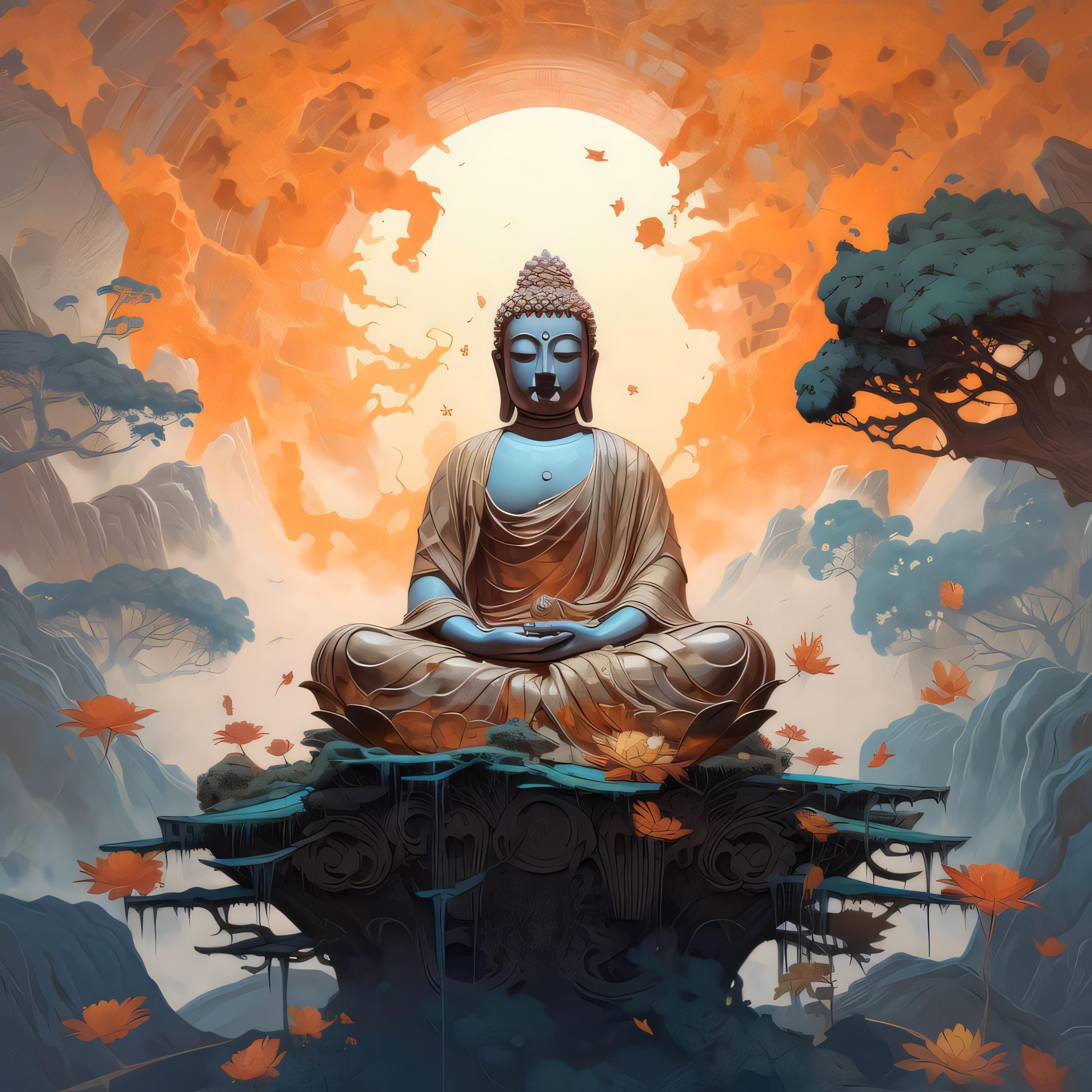 Lord Buddha Painting - Etsy