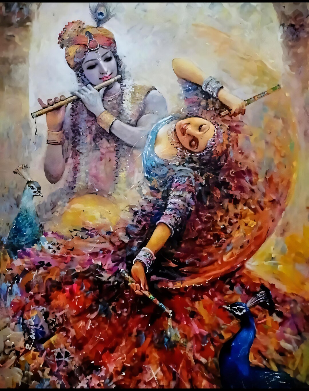 Dancing Radha Krishna - Etsy