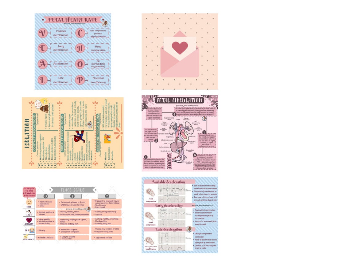 Only PDF ENGLISH Nursing Flashcards - Etsy