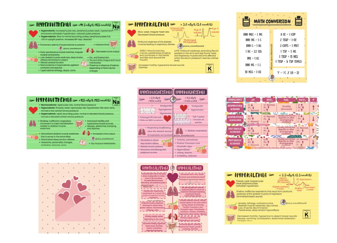 Only PDF ENGLISH Nursing Flashcards - Etsy