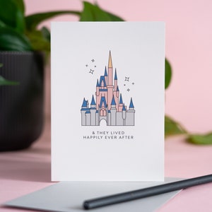 Happily Ever After Castle Card Personalised Disney - Etsy