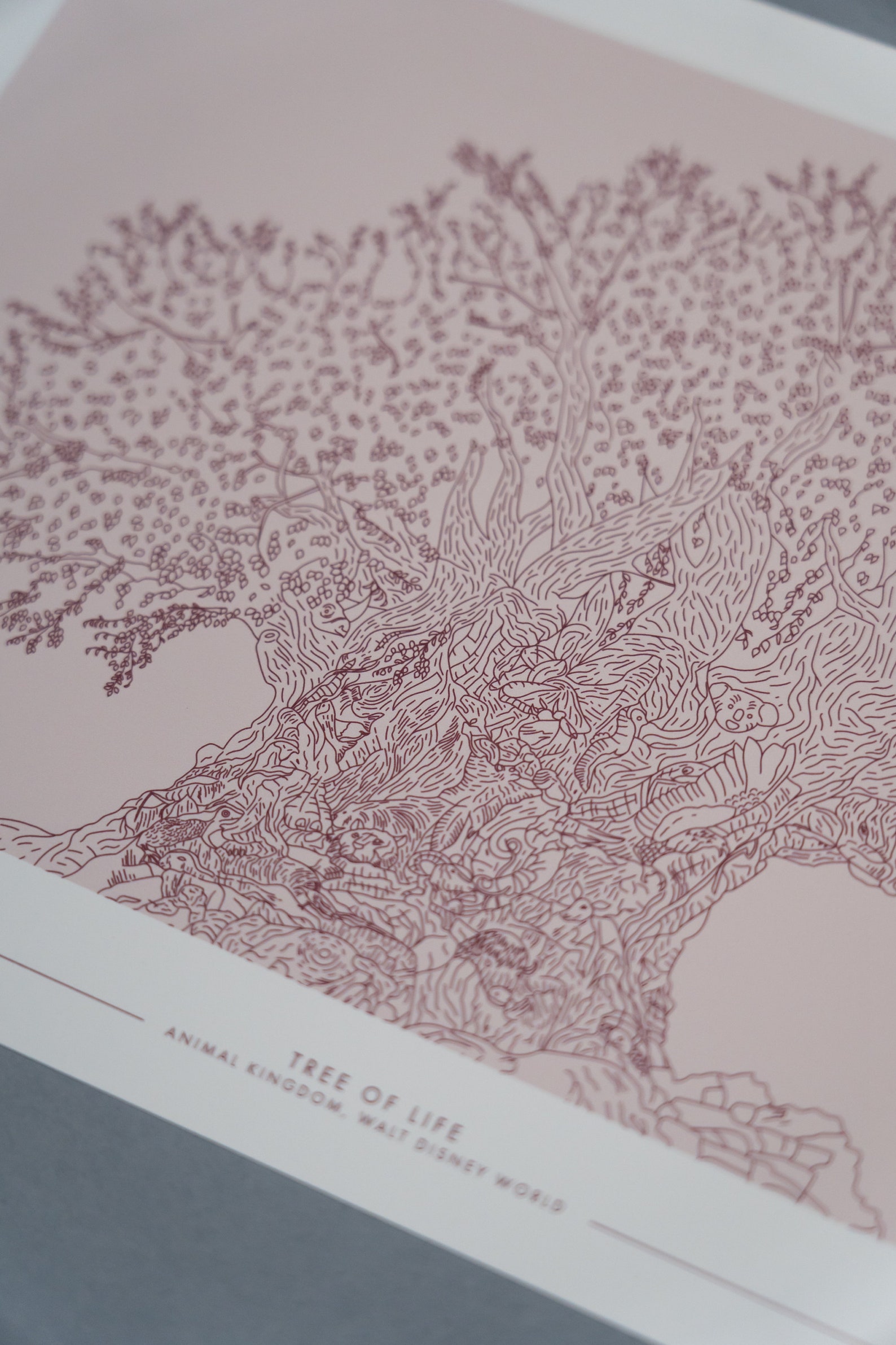 Tree of Life Animal Kingdom Line Art Disney Print More - Etsy