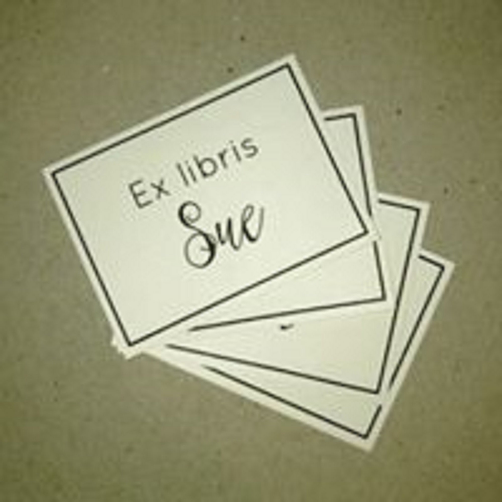 Simple Stylish Personalised Book Plate Sticker Ex Libris ANY - Etsy UK