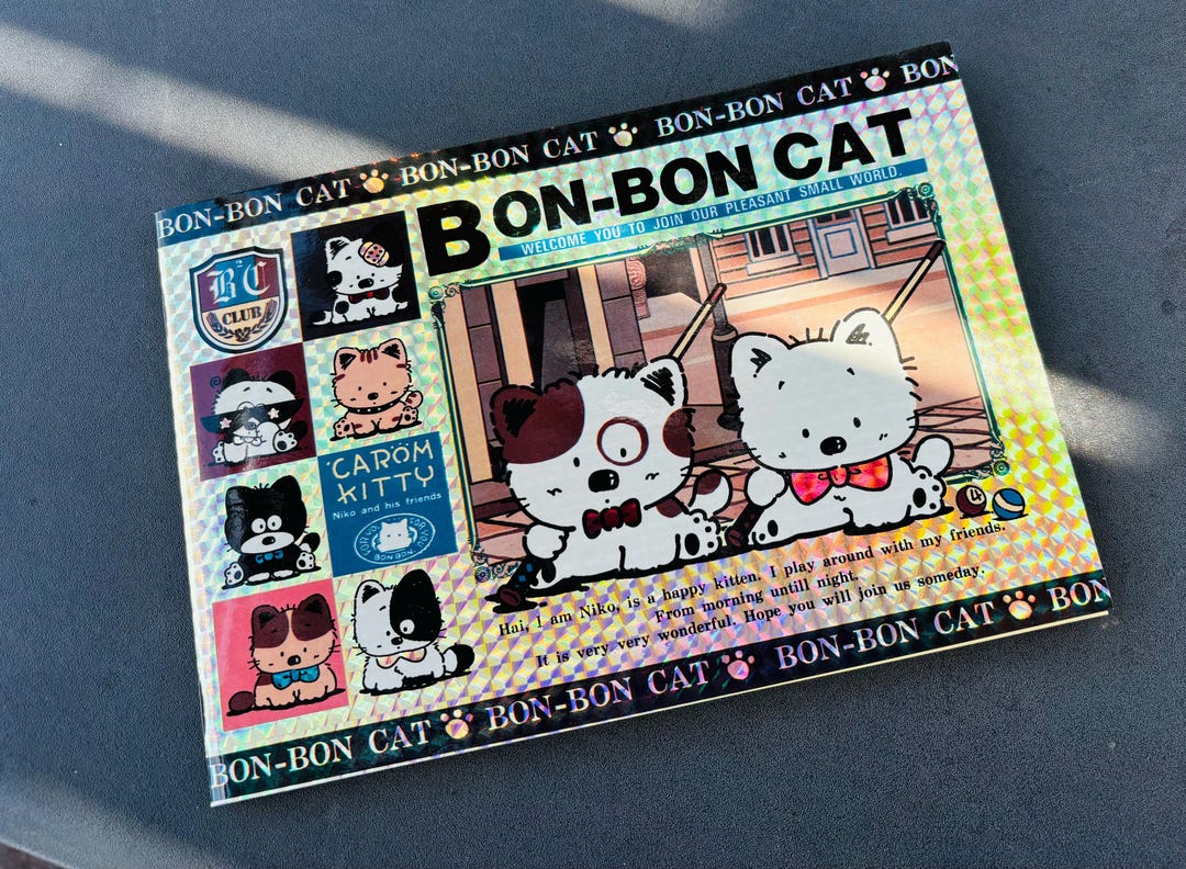 Beautiful Bon Bon Cat Club Sticker Album. Unused. Impeccable Condition ...