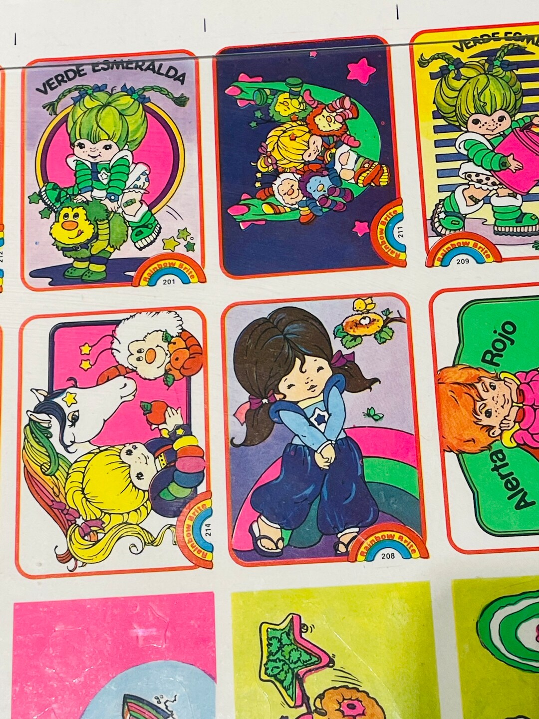 Rainbow Brite Big Stickers Sheet - Etsy