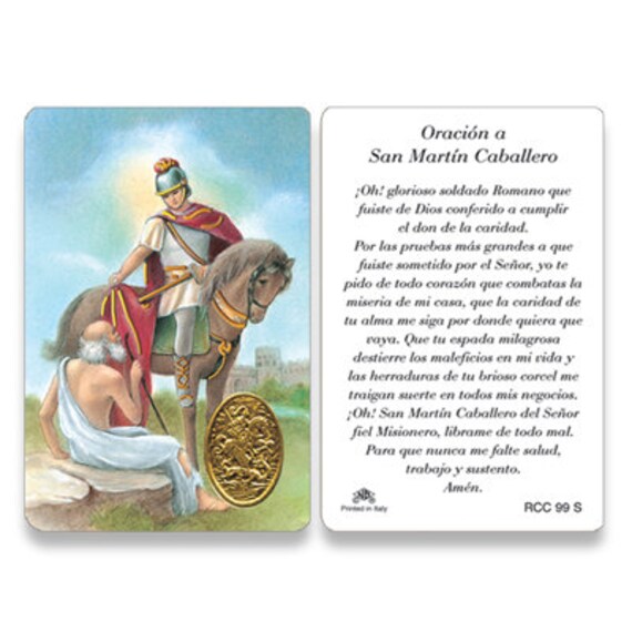 St Martin Of Tours Prayer Card