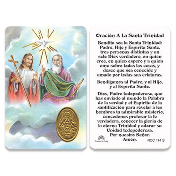 Holy Trinity Prayer Card - Etsy