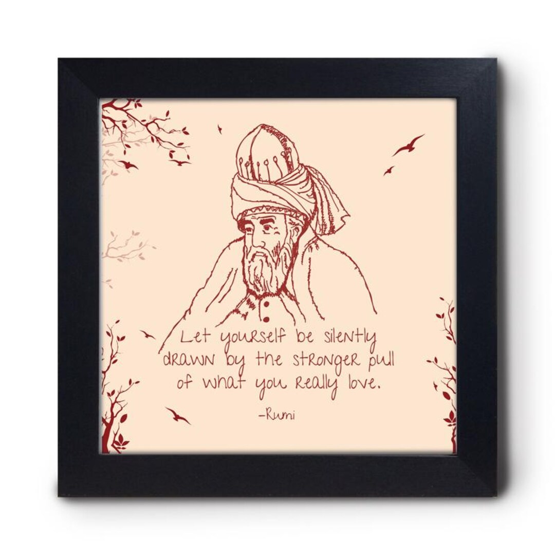 Rumi Quote Digital Download – Hand-drawn Inspirational Printable Art ...