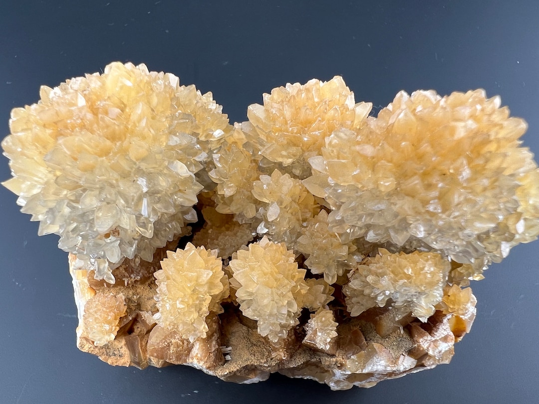 Stunning Orange Calcite Flower Mineral Specimen Collectible Crystal - Etsy