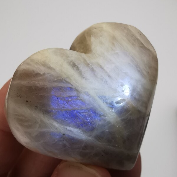 Moonstone Heart - Etsy