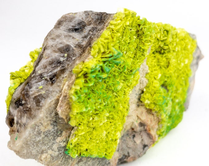 XXL Amazing UV Reactive Green Yellow Autunite Specimen, Excellent ...