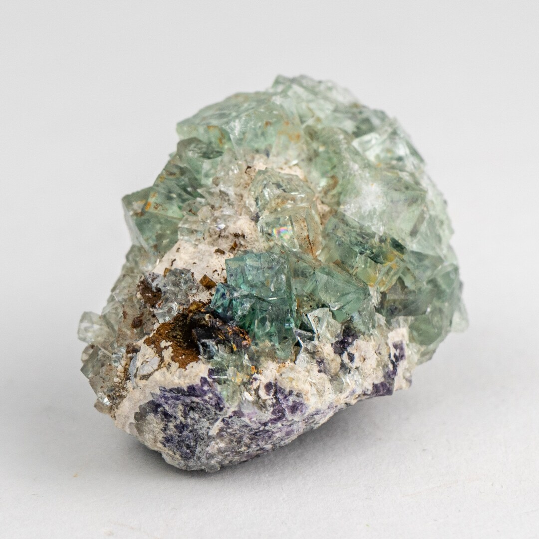 Transparent Jelly Clear Green Fluorite Specimen, Cubic Clear Green ...