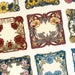 330 Square Labels Art Nouveau Digital Illustration Vintage - Etsy