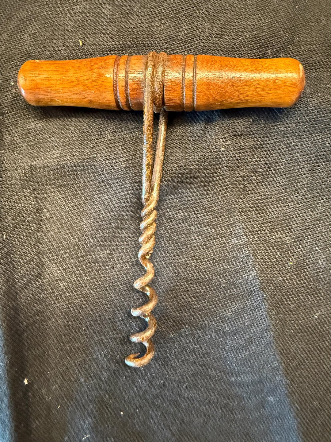 Vintage Wooden Wire Twisted Wire Corkscrew - Etsy