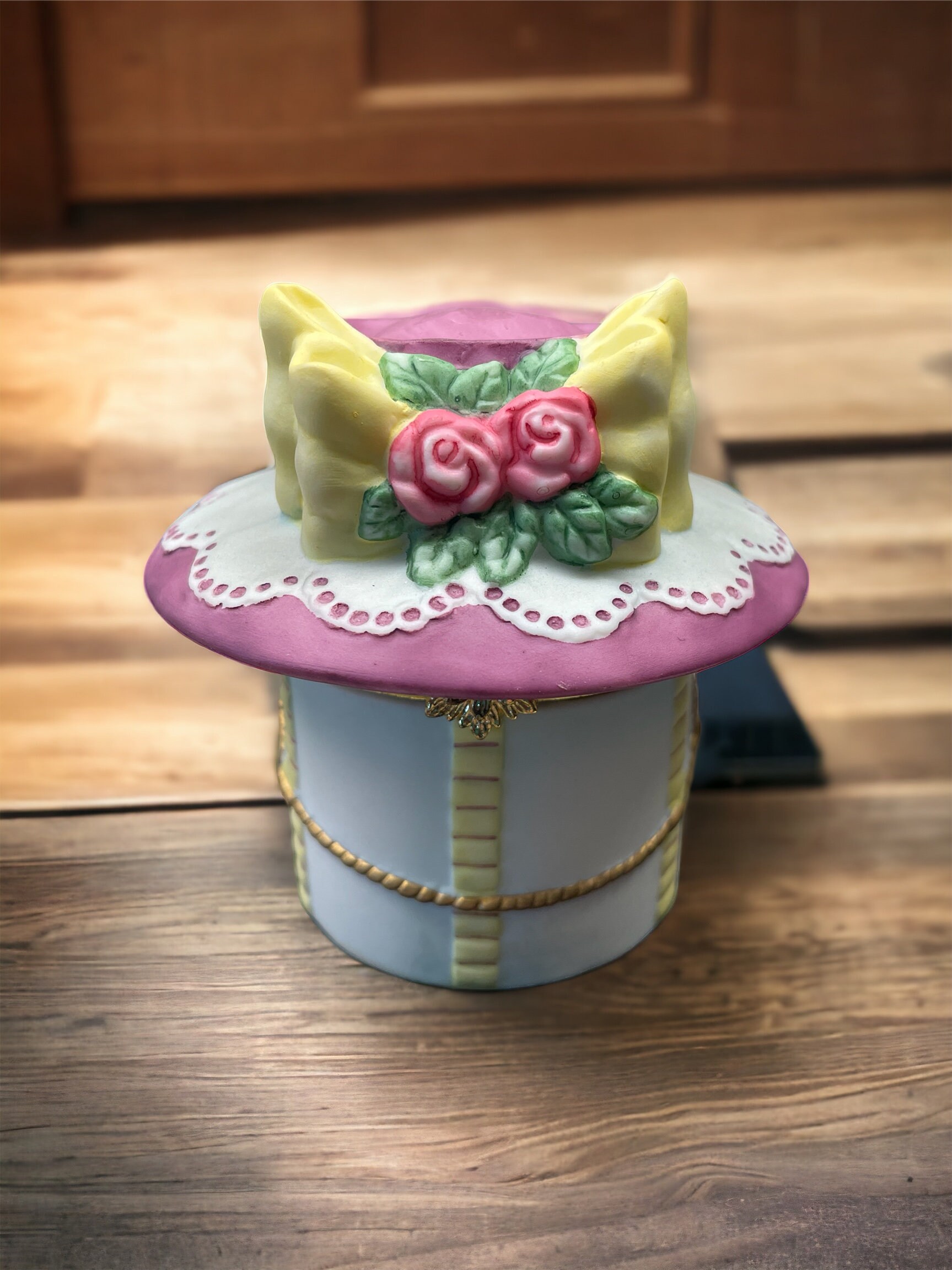 Fancy Hatbox Trinket Keepsake Box - Etsy