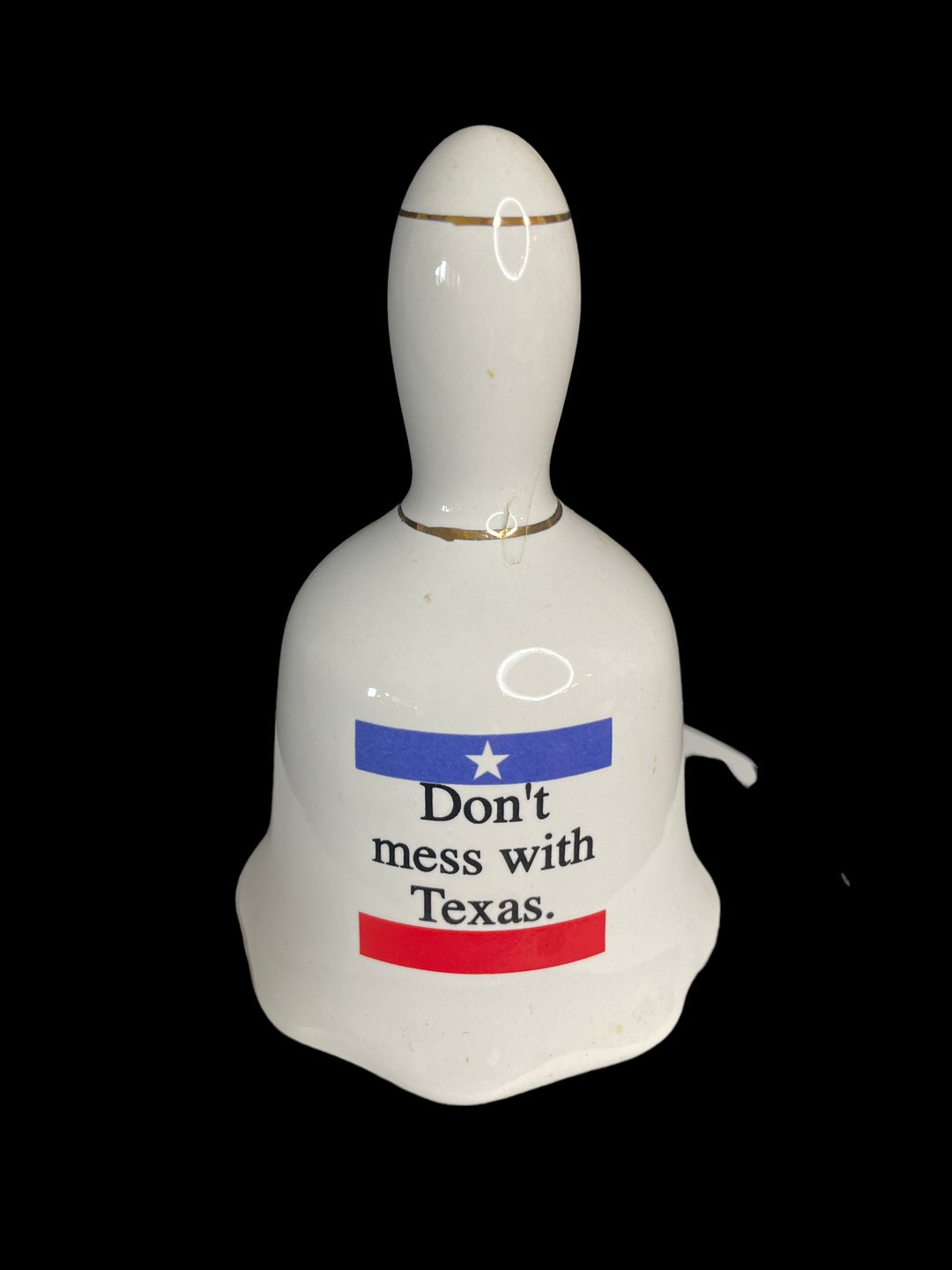 Souvenir Ceramic/porcelain Dinner Bell - Don' Mess With Texas - Etsy