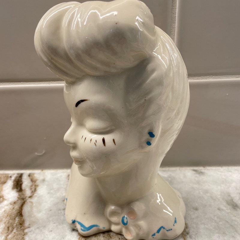 Lady Head Vase - Etsy