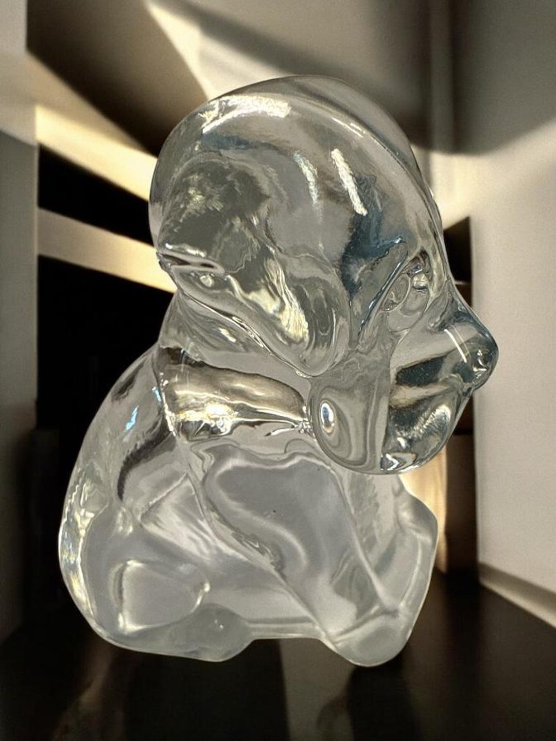 Vintage 1940s Federal Depression Clear Glass Mopey Puppy Dog Candy ...