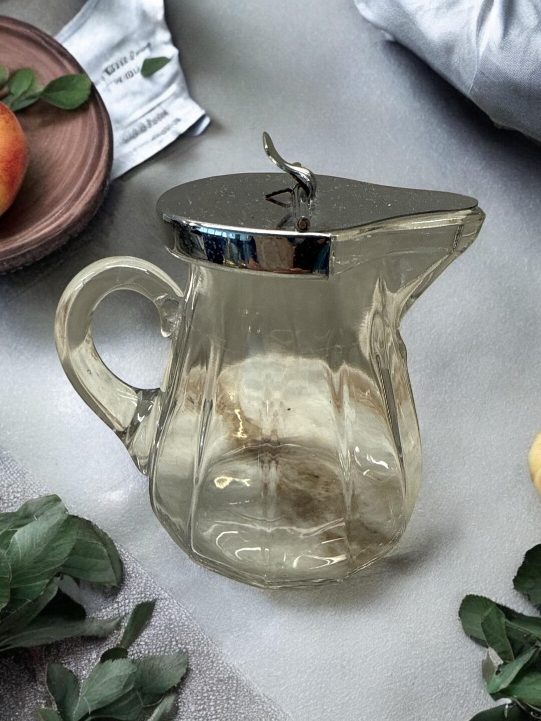 Antique 359 Clear by Heisey Glass Crystal Syrup/cream Container - Etsy