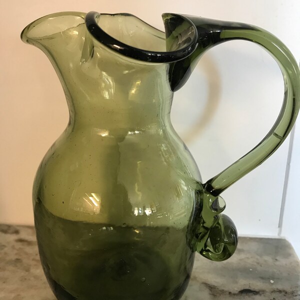 Blenko Pitcher - Etsy