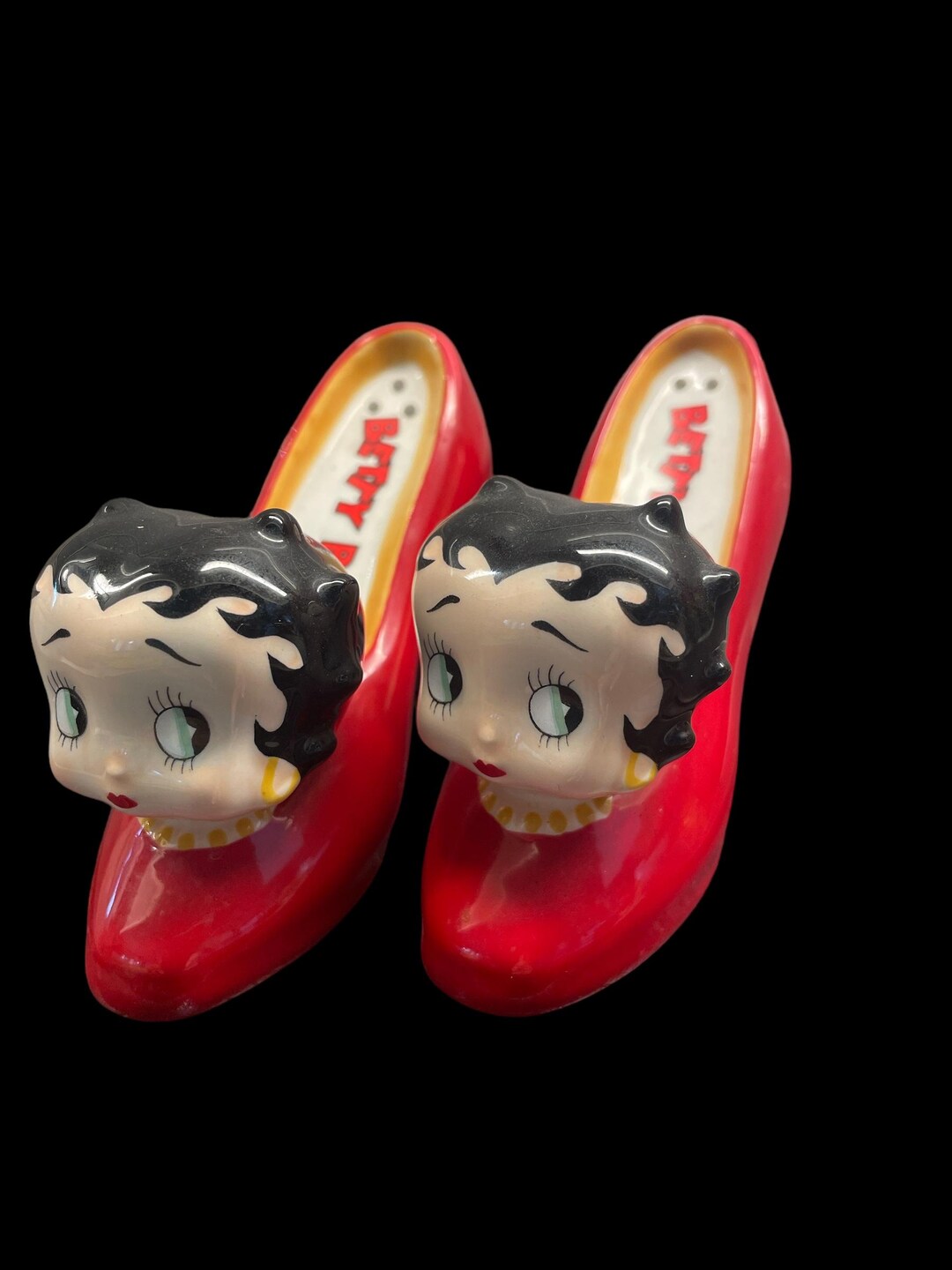 Betty Boop High Red Heel Shoes Salt and Pepper Shakers, Vintage 1999 ...
