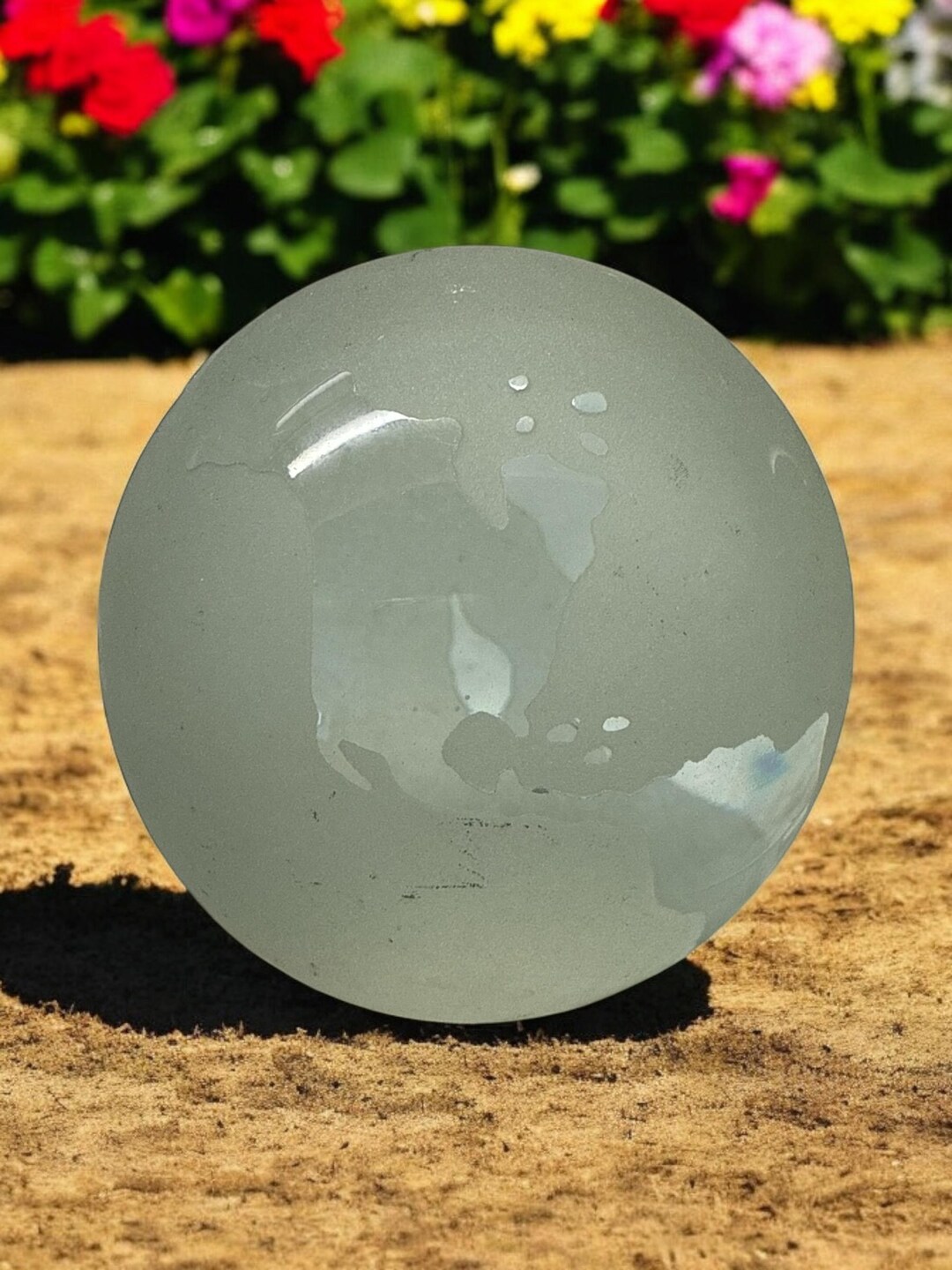 Beautiful Glass Paperweight-frosted World Globe of Earth - Etsy