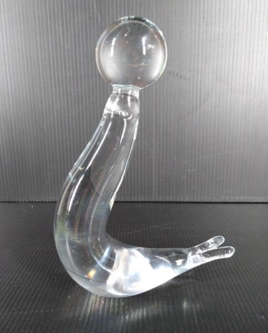 Crystal Glass Seal Balancing Ball Sculptures Paperweight - Etsy