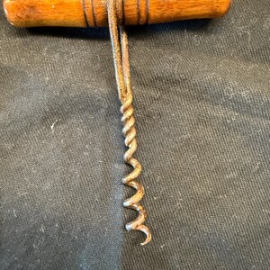 Vintage Wooden Wire Twisted Wire Corkscrew - Etsy
