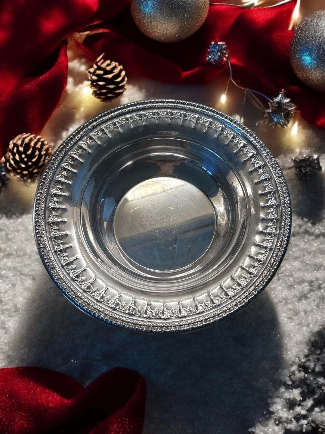 Antique Reed and Barton Silverplate Round Bowl, Silverplate Bowl ...