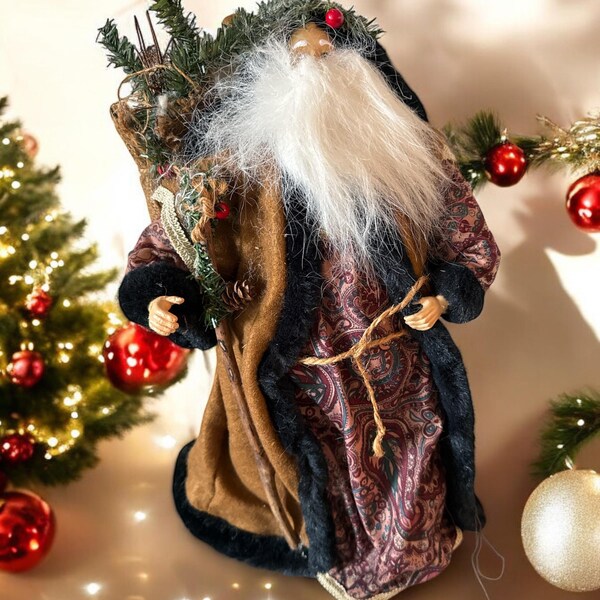 Santa Tree Topper - Etsy