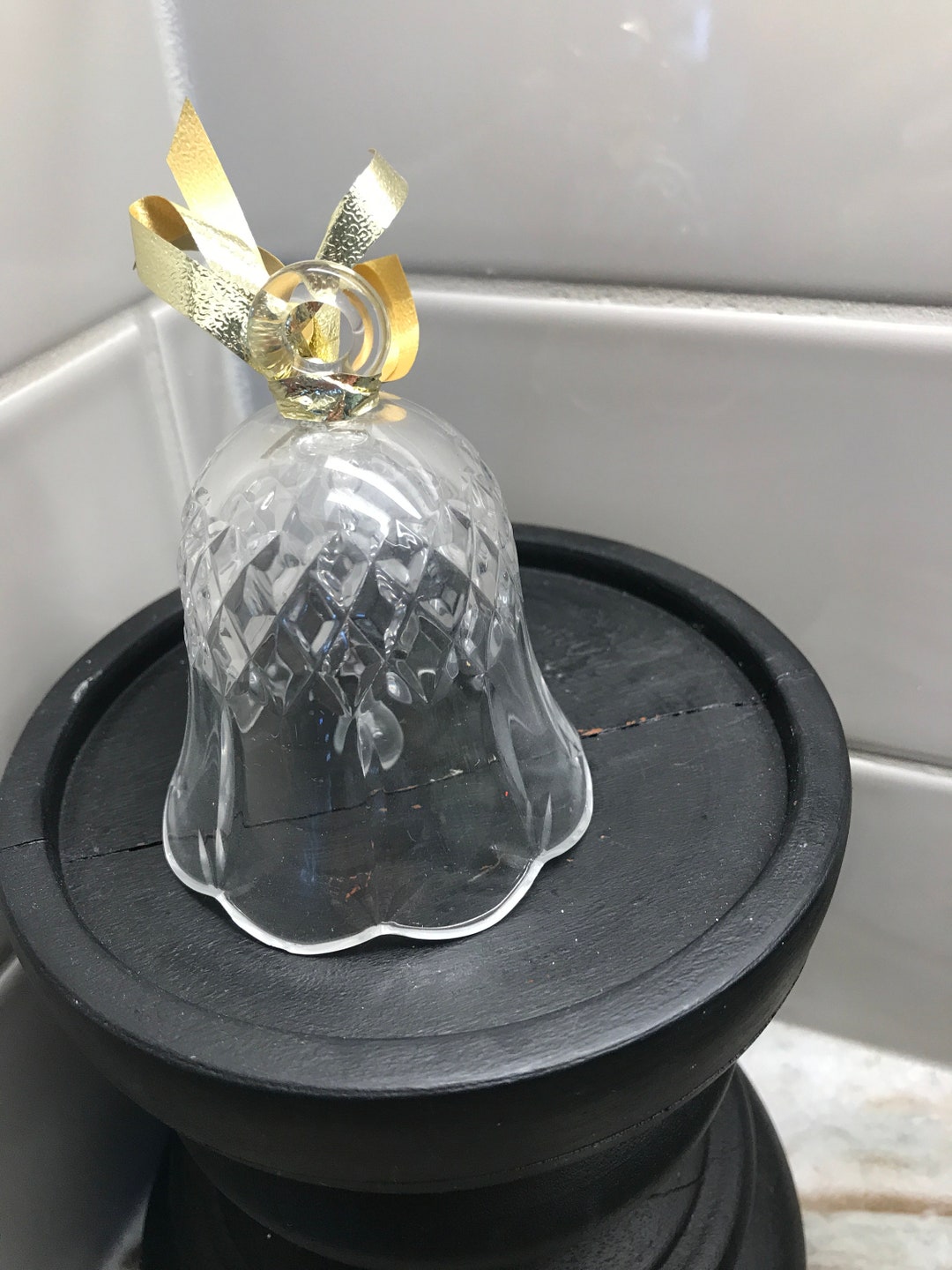 Vintage Clear Small Glass Lead Crystal Cut Glass Bell - Etsy