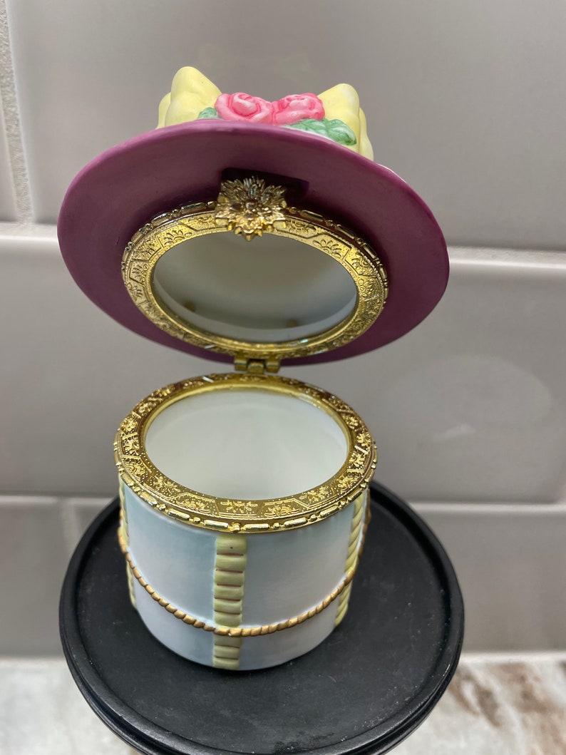 Fancy Hatbox Trinket Keepsake Box - Etsy
