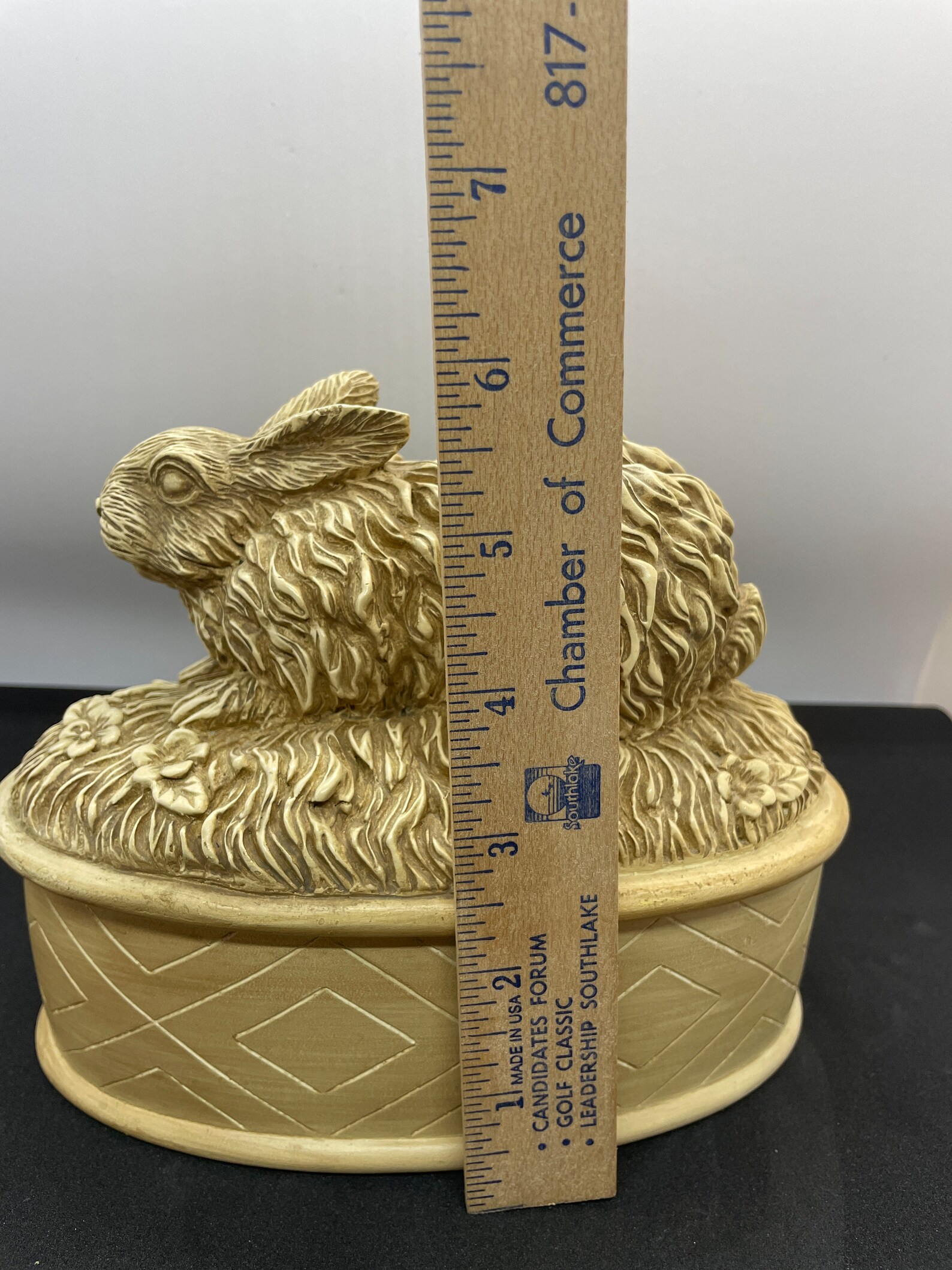 Adorable Whimsical Resin Bunny Rabbit Jewelry Trinket Box - Etsy