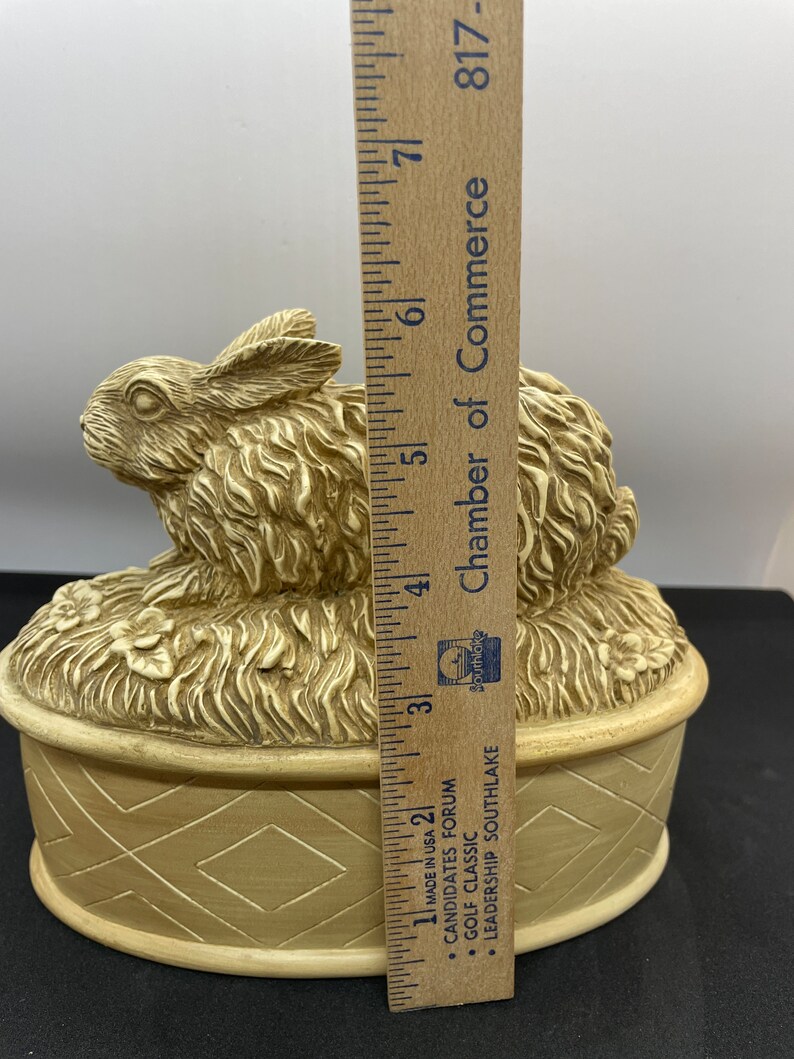 Adorable Whimsical Resin Bunny Rabbit Jewelry Trinket Box - Etsy