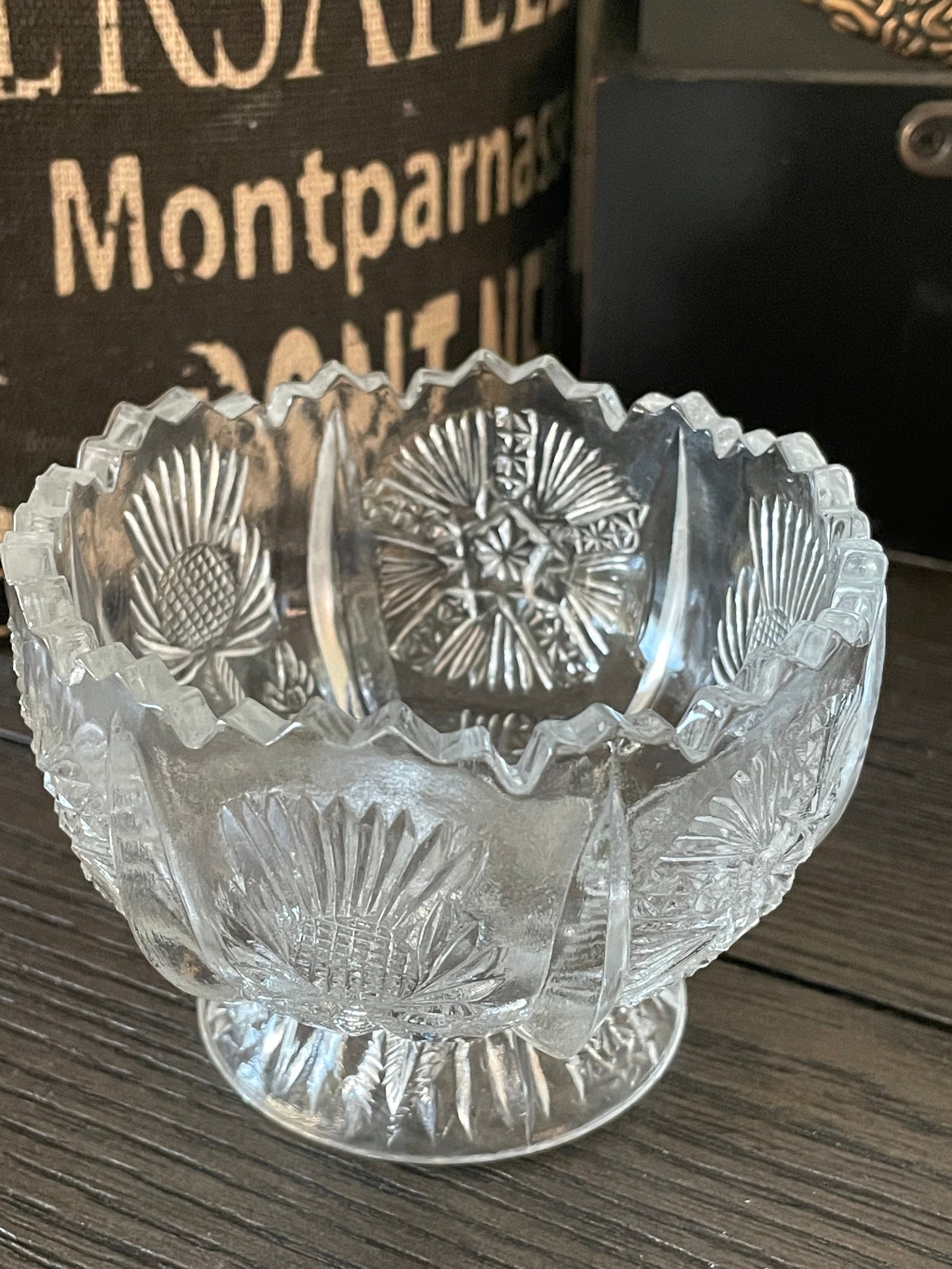 Vintage J. B. Higbee Glass Co. Footed Sauce Dish paneled - Etsy