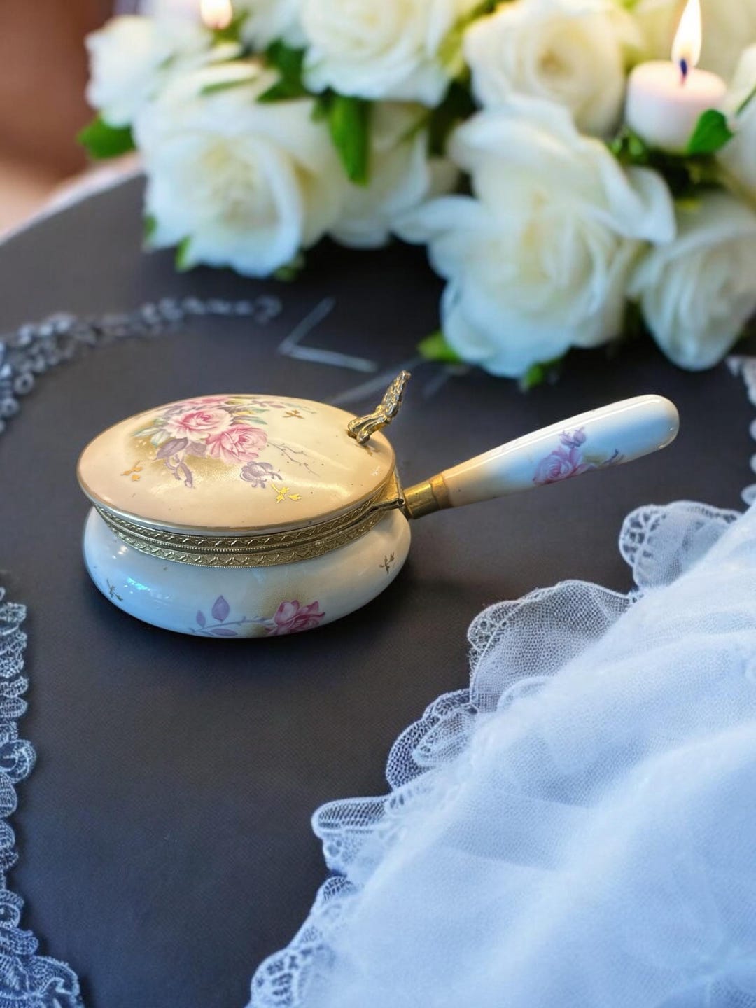 Vintage Exquisite Lefton Silent Butler Crumb Catcher Broken Hinge - Etsy