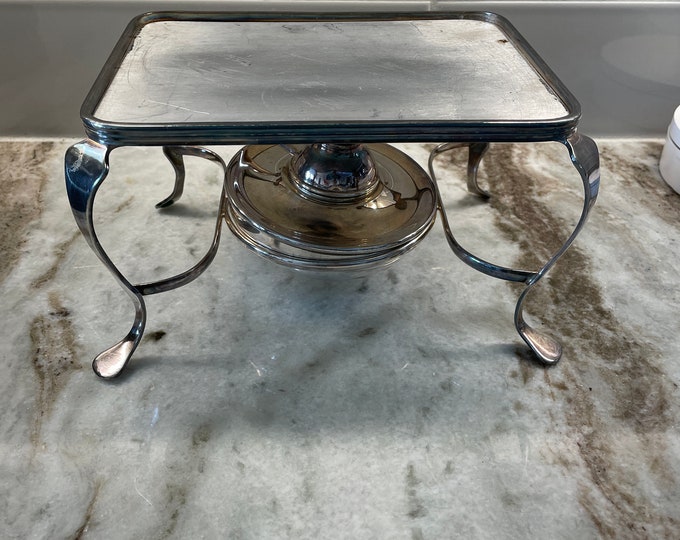 Antique Small Silver Plate Elegant Food Warming Stand With Burner* - Etsy