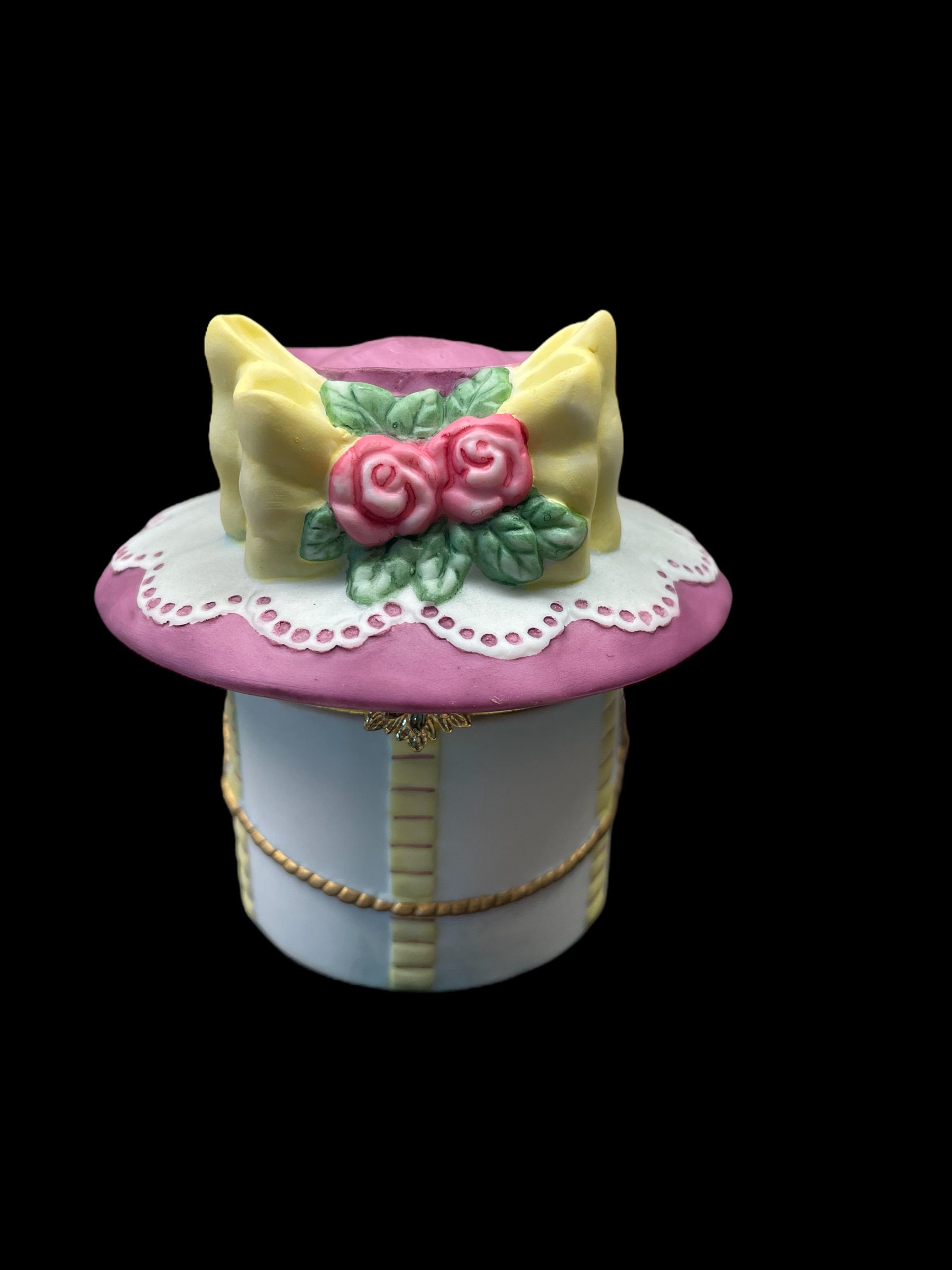 Fancy Hatbox Trinket Keepsake Box - Etsy