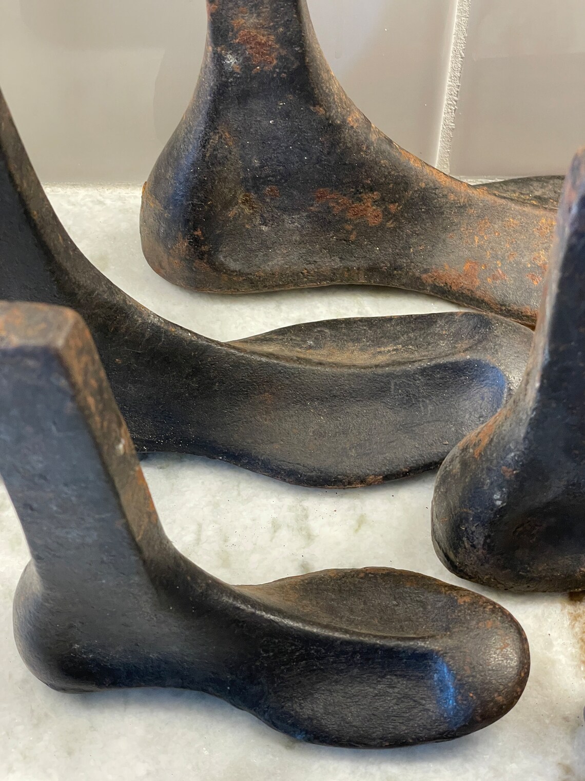 Vintage Cast Iron Cobbler Shoe Anvil With 5 Shoe Forms - Etsy