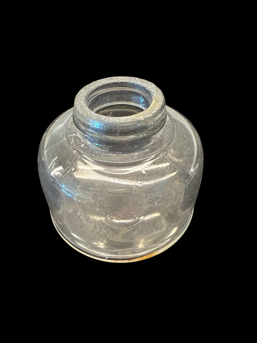 Antique Round Glass Ink Bottle DIXON CO. Made in the U.S.A. - Etsy
