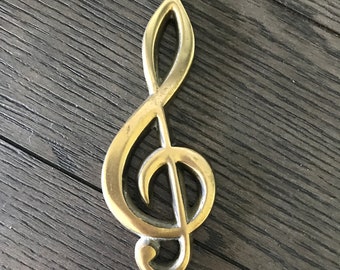 Treble Clef Brass | Etsy