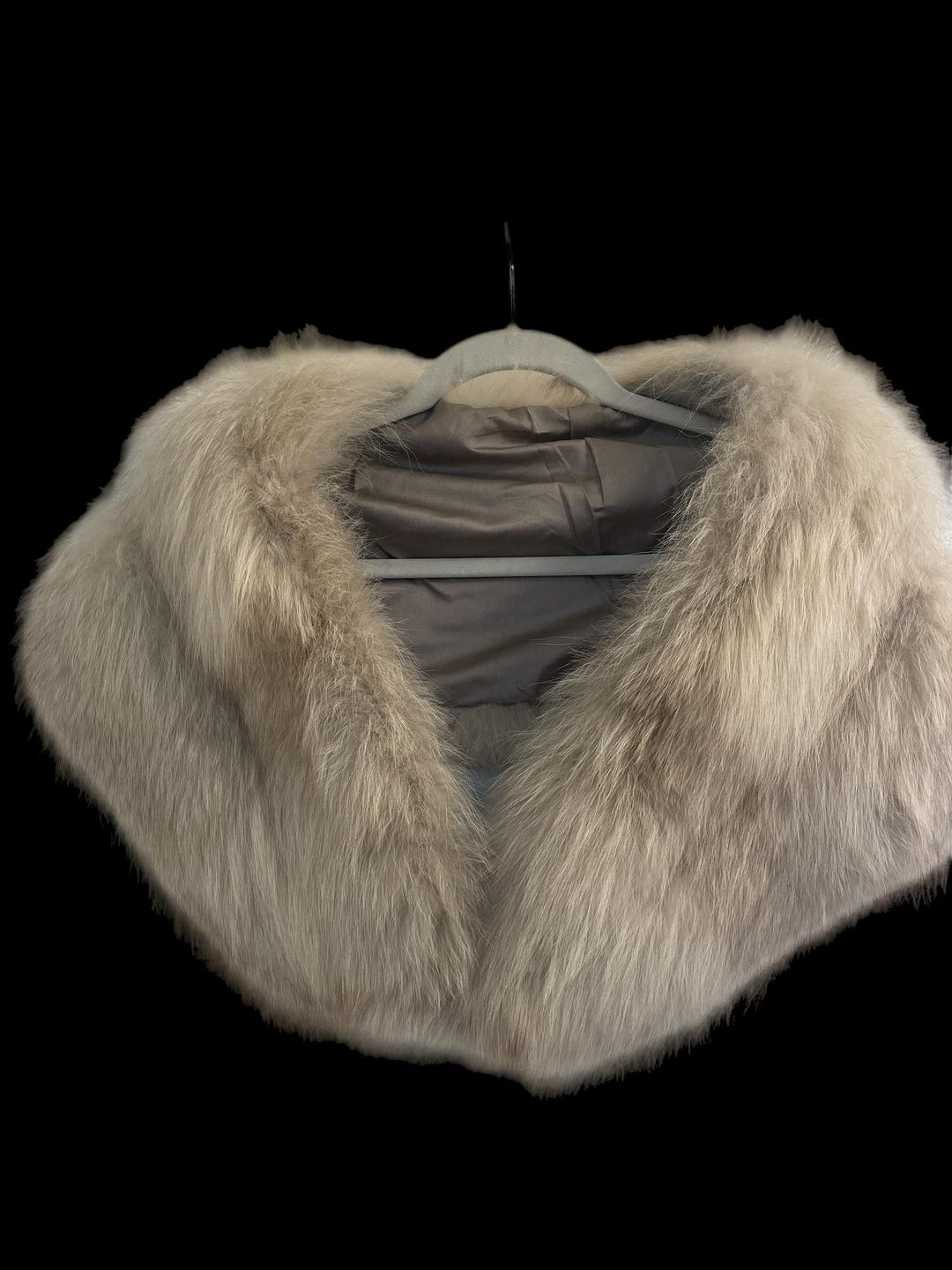 Norwegian FOX Fur Stole, Real Vintage Wrap, Rustic Bridal Shawl, Winter ...