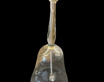 Vintage Lead Crystal Glass Hand Bell Home Decor - Etsy