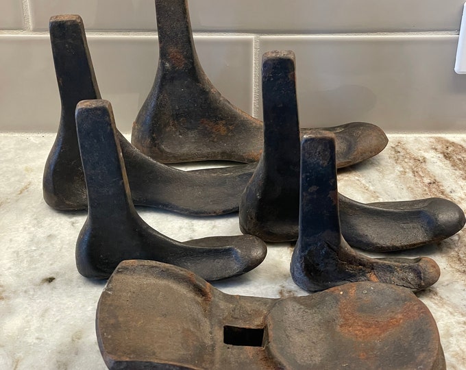 Vintage Cast Iron Cobbler Shoe Anvil With 5 Shoe Forms* - Etsy