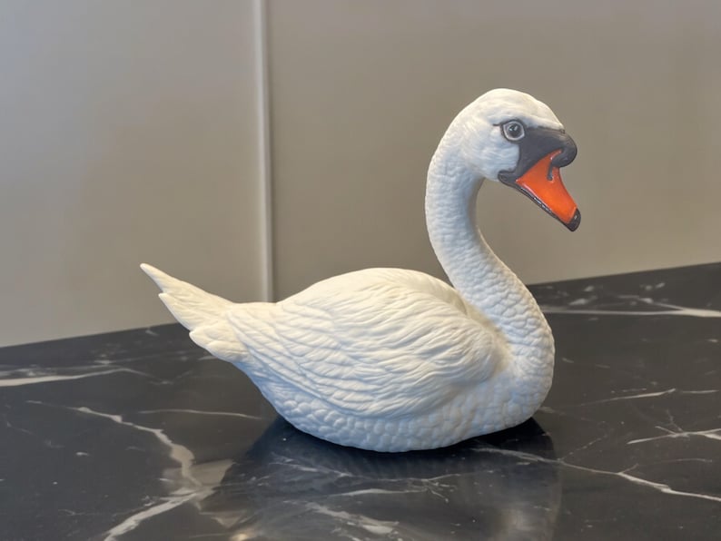 Vintage Helen Boehm Hand Signed 1980 Boehm Swan Porcelain Figurine ...