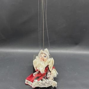 Antique Porcelain Marionette Puppet – Handcrafted Female Doll – Vintage ...