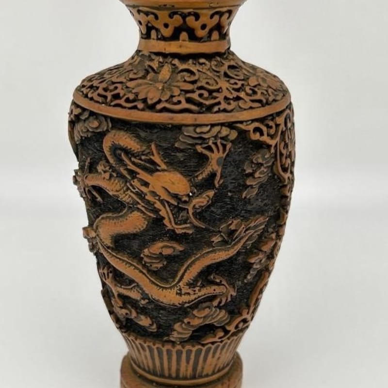 Chinese Dragon Vase - Etsy