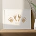 Sibling Handprint Footprint Art | Sibling Keepsake | Sibling Handprint ...